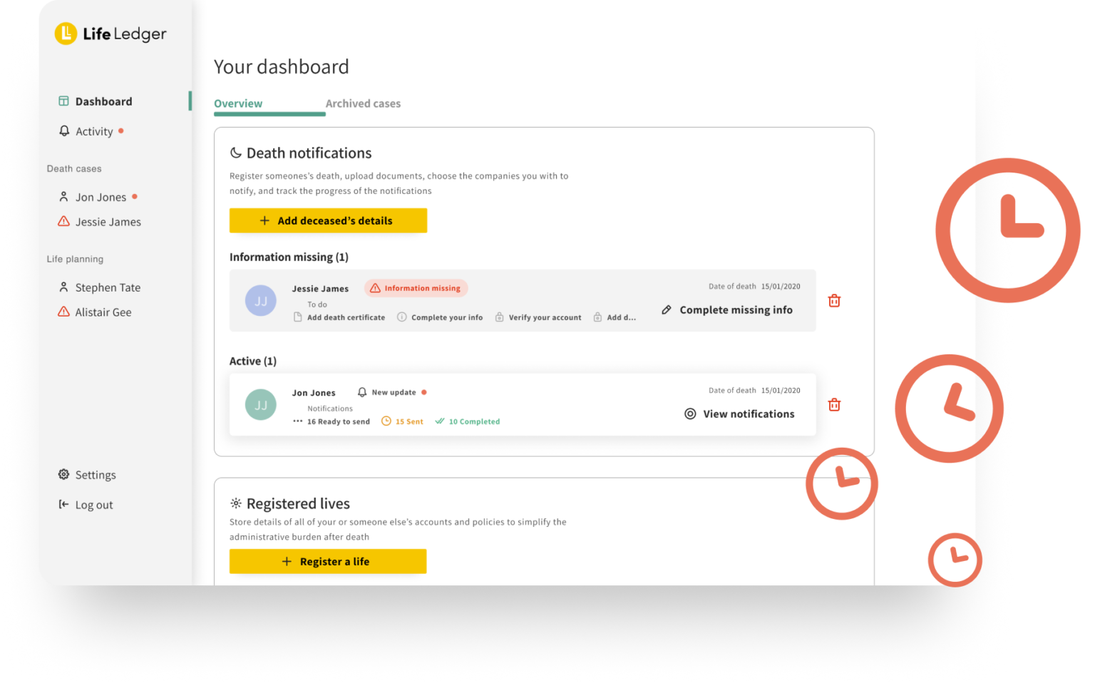 Death Notification Service – Secure & Simple | Life Ledger